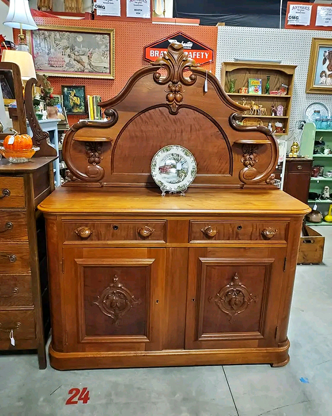 This isn't just furniture&mdash;it's a time machine. Imagine the Sunday dinners this magnificent buffet has witnessed over the decades.