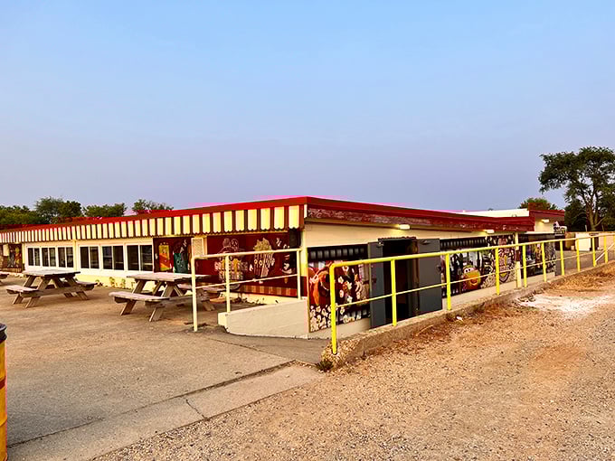 The red-trimmed concession stand hasn't changed its recipe for fun since the days when "blockbuster" meant Alfred Hitchcock, not streaming services.