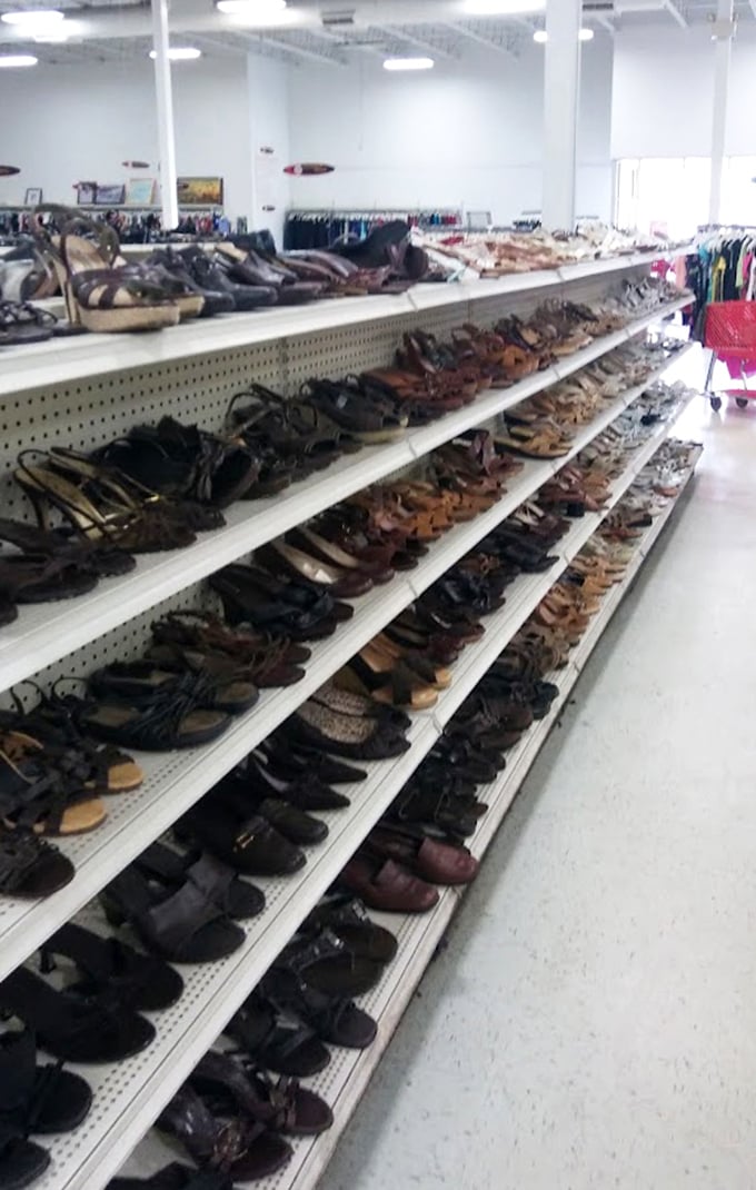 Shoe paradise stretches as far as the eye can see. Somewhere in this leather landscape, your perfect pair awaits discovery.