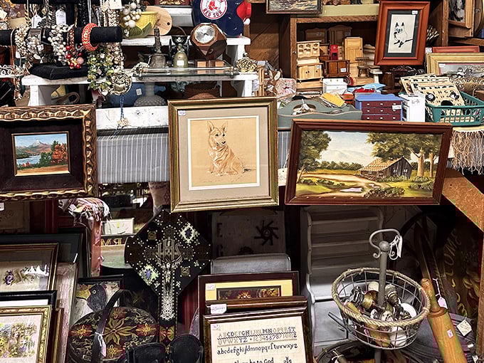 Wall-to-wall memories framed for posterity. That dog portrait alone is worth the trip &ndash; he looks like he knows where the treats are hidden.