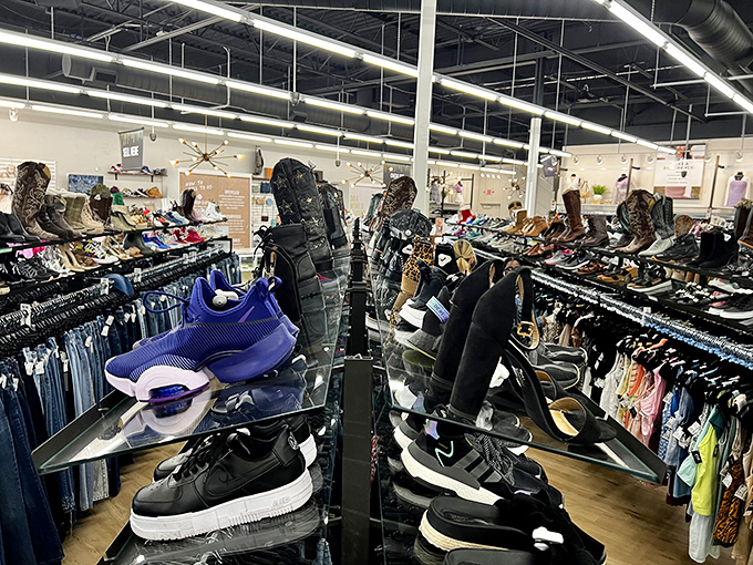 Shoe heaven exists, and it's surprisingly affordable. From barely-worn sneakers to dress shoes that mean business.