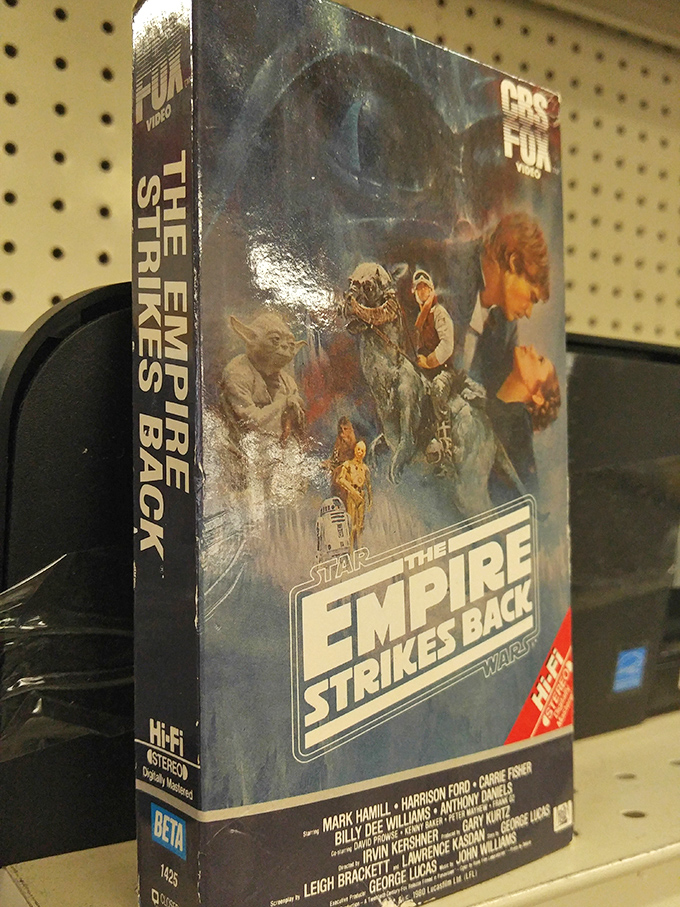 The Empire Strikes Back on VHS &ndash; because some treasures belong in a museum, or at least in your nostalgic heart.