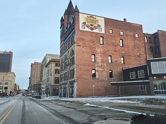 Golden hour hits differently when you've got turrets and limestone catching the light like this, doesn't it?