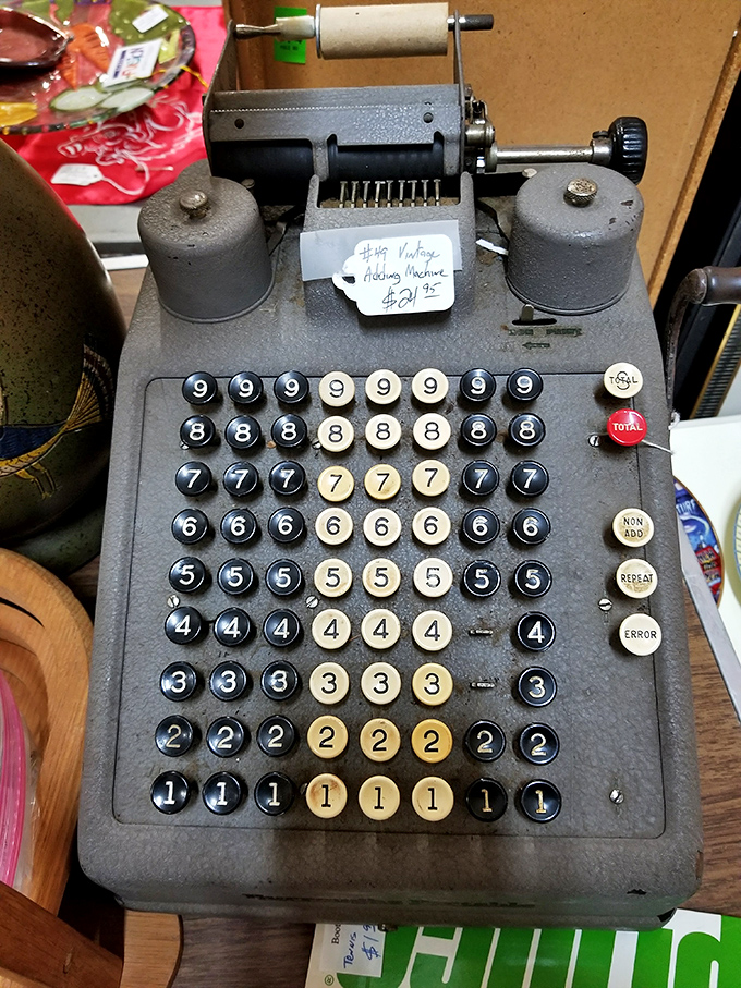 Before spreadsheets and smartphones, this mechanical marvel crunched numbers with satisfying clicks and clacks—the calculator equivalent of vinyl records in a Spotify world.