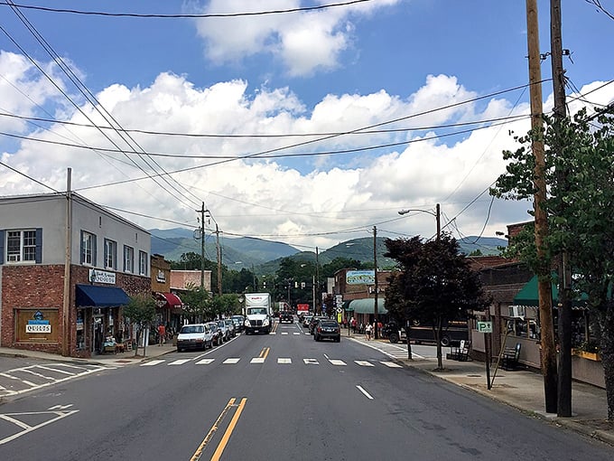 Black Mountain's storefronts create a welcoming atmosphere that begs you to explore every shop.