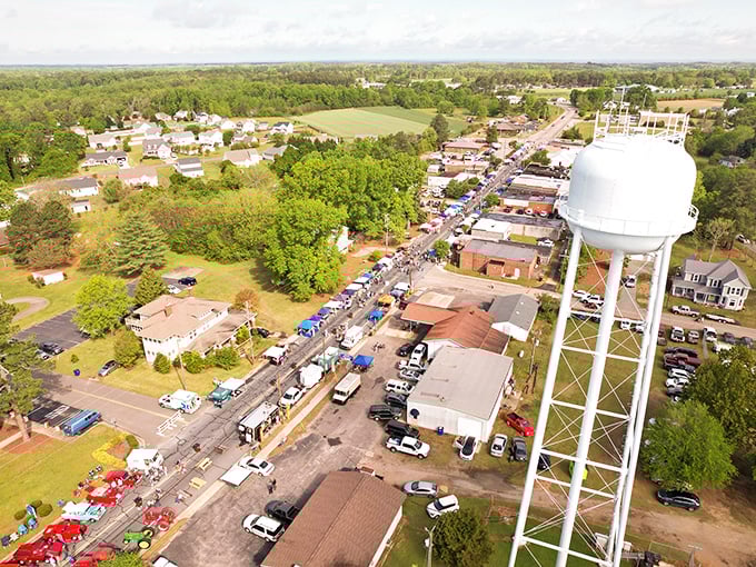 Broadway's water tower stands sentinel over this tiny affordable gem, where Main Street businesses welcome neighbors by name.