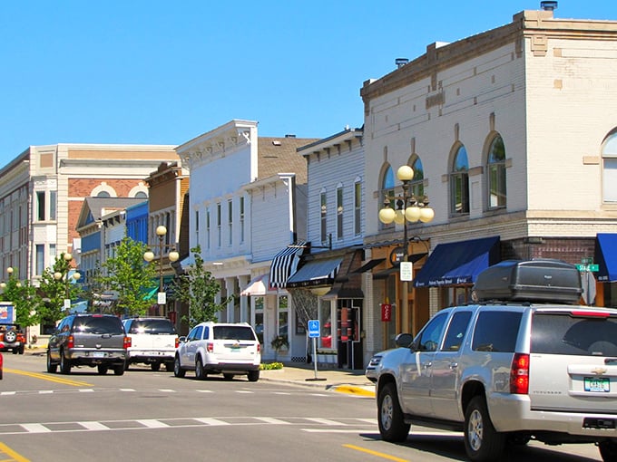 Harbor Springs' main street showcases well-preserved storefronts where shopping is secondary to the conversations you'll have.