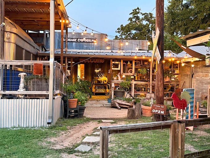 Hullabaloo's eclectic charm combines rustic metal and twinkling lights for a breakfast adventure like no other.