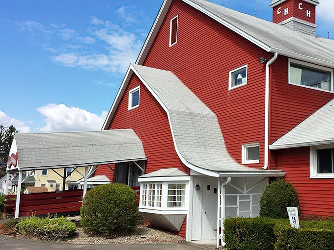 At Kev's Barn Yard, autumn leaves frame a bustling marketplace where every table tells a story.