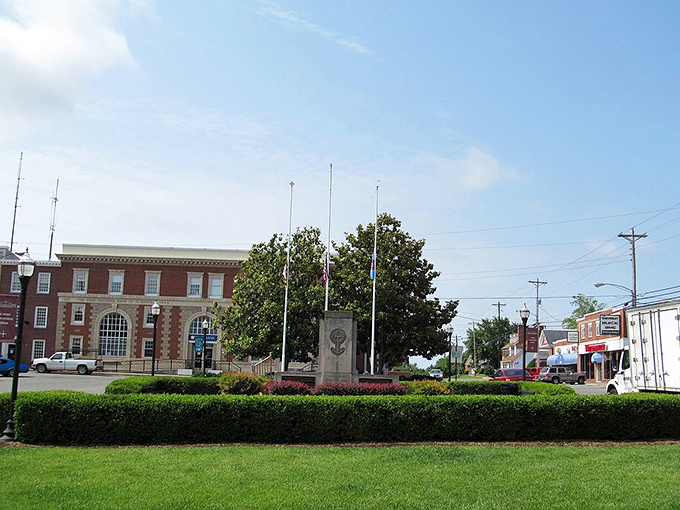Leonardtown's historic town center features beautiful brick buildings and well-maintained public spaces where retirement dollars stretch further.