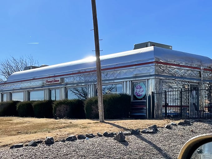 Chrome sweet chrome! This gleaming time capsule serves breakfast all day because pancakes don't care what time it is.