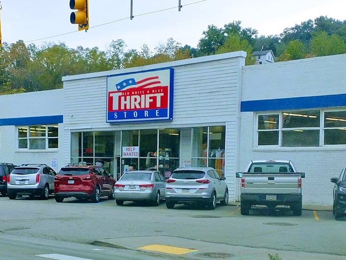 Red White & Blue's patriotic storefront promises American bargains that would make Uncle Sam proud.