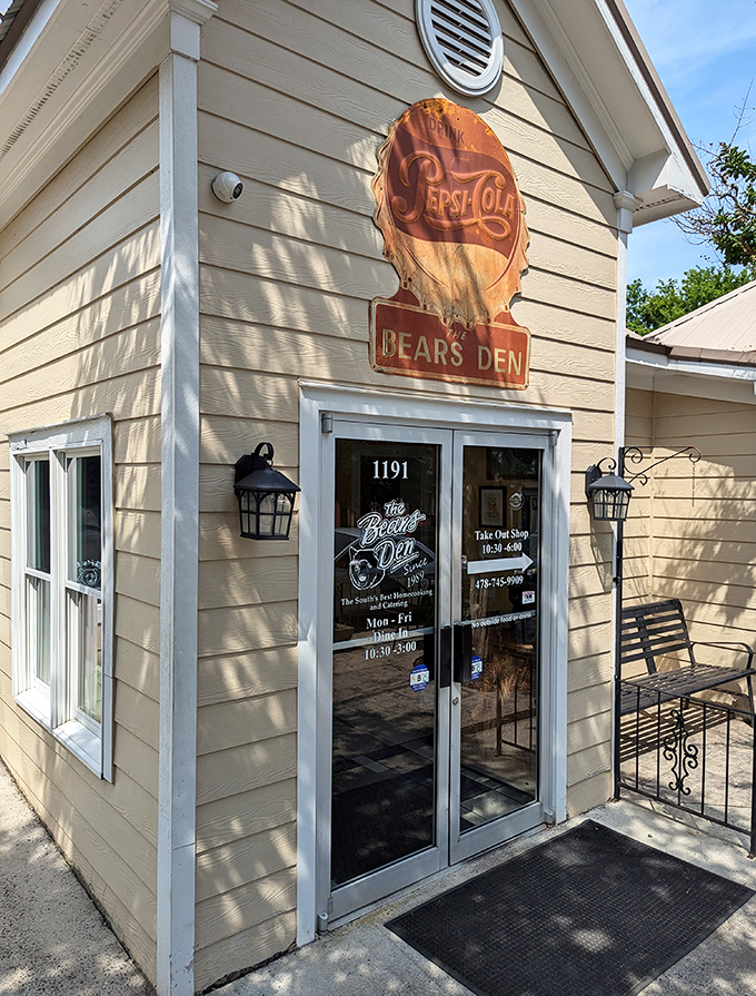 The Bears Den's cozy house setting makes every meal feel like Sunday dinner at grandma's place.