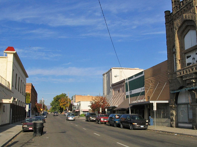 Weiser's main drag showcases small-town America where parking is free and stress is optional.