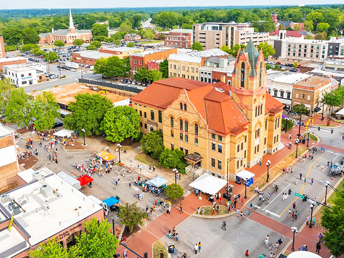 Anderson's "Electric City" downtown glows with possibility for retirees seeking affordable living with just enough urban amenities.