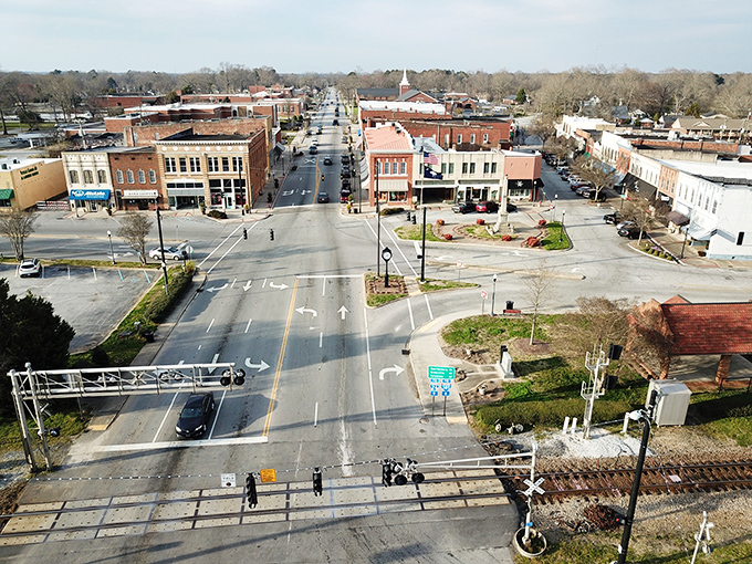 From this bird's-eye view, Clinton reveals itself as a perfectly planned patchwork of history and small-town charm.