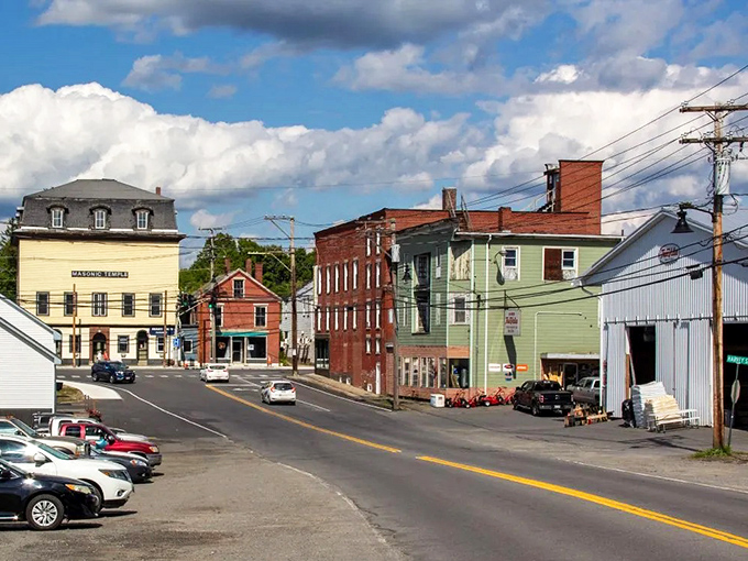 The quintessential small-town Main Street where parking is plentiful and nobody's in too much of a hurry to wave hello.