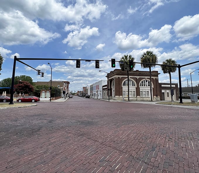 Historic storefronts in Fitzgerald maintain their early 20th-century charm. Window shopping here becomes a free history lesson in southern architecture.