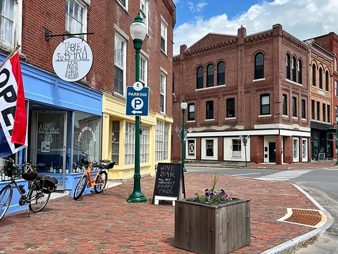 Corner shops and bicycles give Gardiner's downtown the feel of a movie set&mdash;except it's delightfully real.