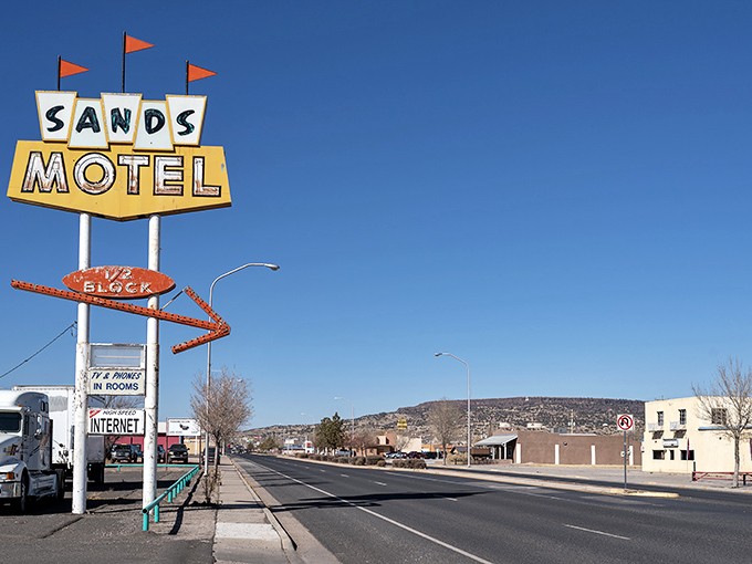 The classic Americana vibe of Grants' roadside motels hints at the affordable, laid-back lifestyle that makes this town a homebuyer's hidden gem.