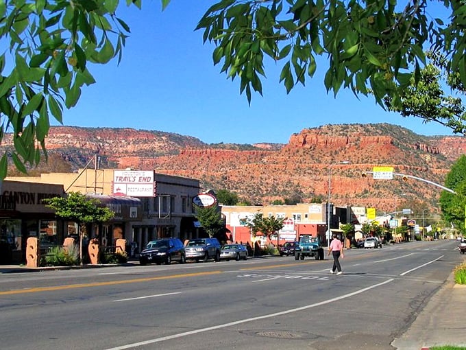 Downtown Kanab serves up small-town charm with a side of Hollywood history, where every storefront seems to have a story.