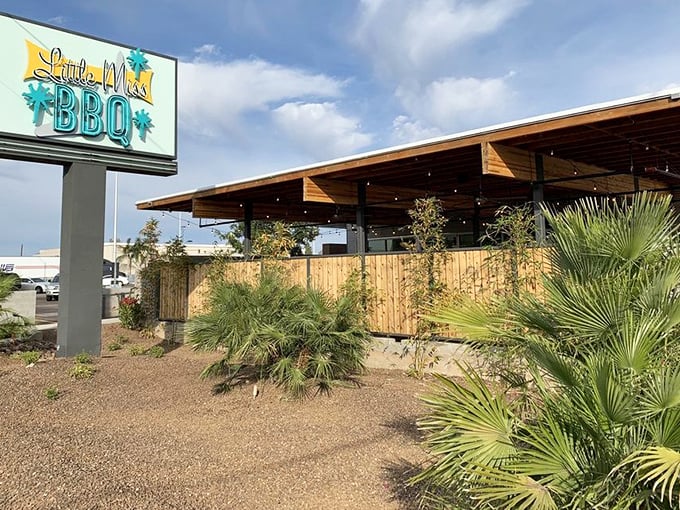 Understated and unassuming on the outside, smoky perfection awaits inside this Phoenix BBQ gem.