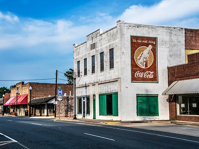 White-washed buildings line Minden's streets like freshly pressed Sunday shirts, housing businesses where customers become friends.