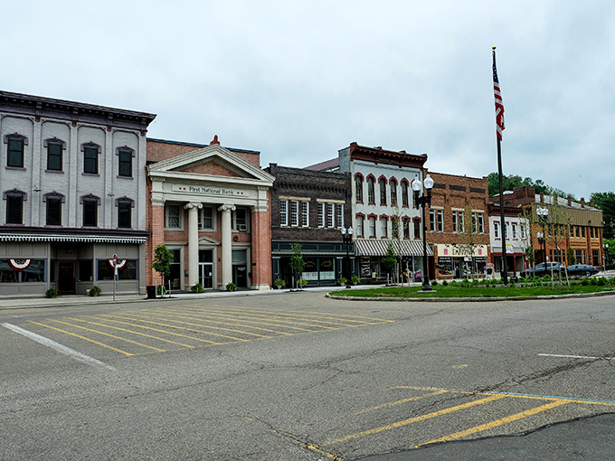 Nelsonville's historic downtown square showcases beautiful brick buildings and classic small-town charm that makes visitors feel right at home.