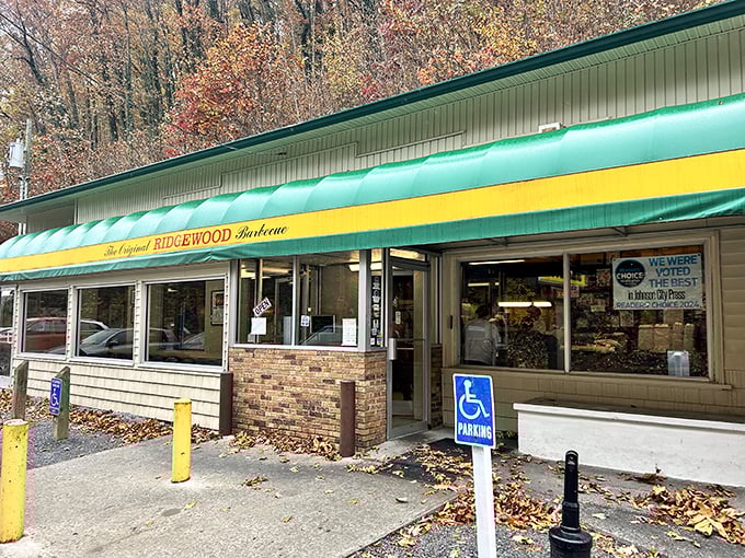 Those green awnings aren't just decoration&mdash;they're the emerald gates to one of Tennessee's most treasured BBQ traditions.