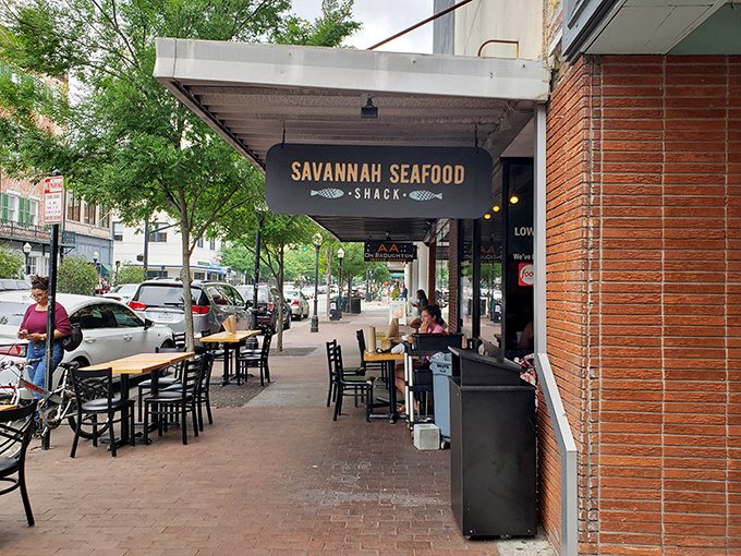 Sidewalk dining with a side of people-watching makes these seafood feasts even more delightful.