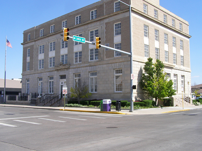 Historic building in Sterling showcases the city's architectural heritage where affordable homes and small-town charm coexist perfectly.