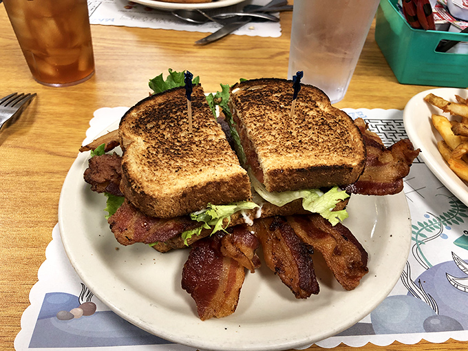The BLT&mdash;where bacon is the star, not just a supporting actor. Perfectly toasted bread, crispy bacon, and fresh veggies create the sandwich equivalent of a standing ovation.