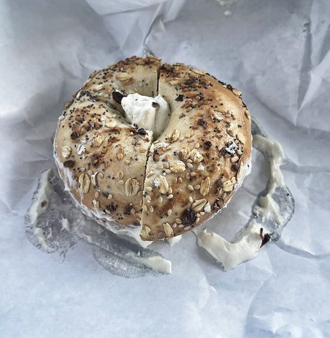 The everything bagel&mdash;proof that sometimes "too much" is exactly right. Cream cheese melting into every seed and spice creates a breakfast worth waking up for.