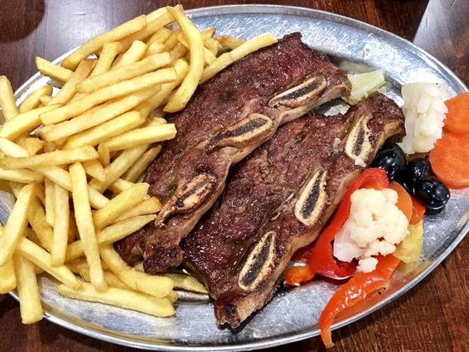 These beef ribs with vegetables aren't just dinner&mdash;they're a celebration on a plate. The char marks tell stories of perfect grilling technique.