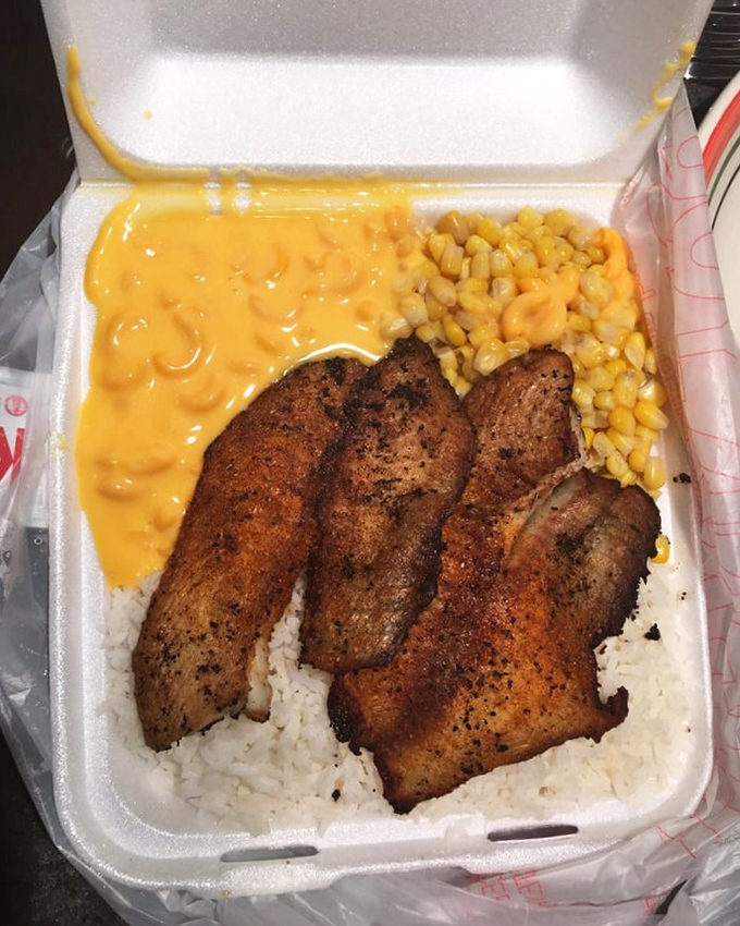 Who needs ocean views when blackened fish this good exists in landlocked Colorado? That seasoning crust deserves its own fan club.