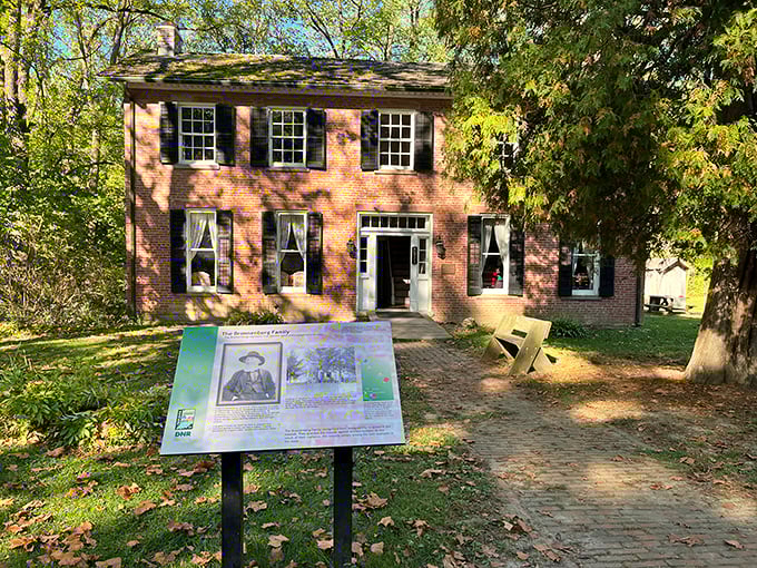 The Bronnenberg House stands as a brick-and-mortar time capsule. Its stately presence offers a glimpse into 19th-century life amid these ancient grounds.