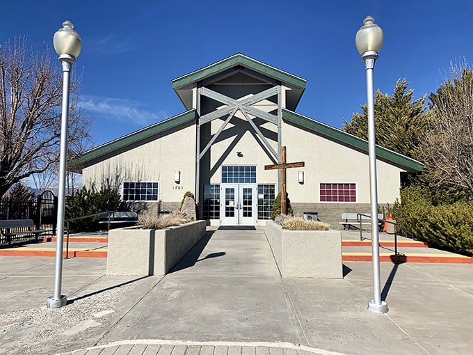 Even the churches here come with mountain backdrops that make Sunday mornings feel extra special somehow.