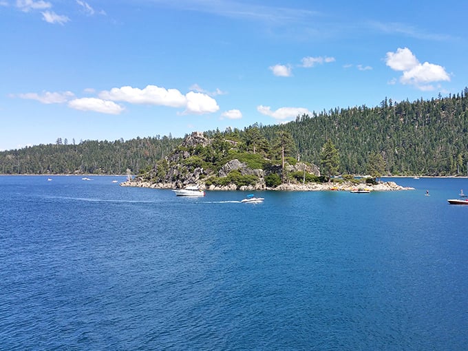 The only island in Lake Tahoe, crowned with teahouse ruins &ndash; because regular islands are apparently too mainstream.