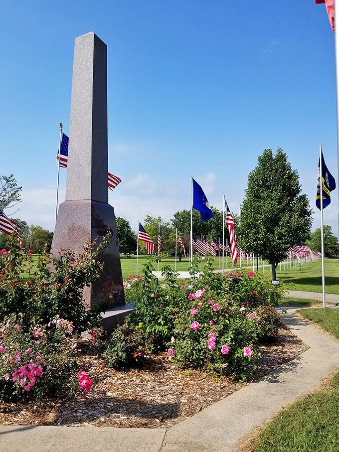 Nothing says "summer in small-town America" quite like colorful water slides promising cool relief from Midwestern heat that can fry an egg on the sidewalk.