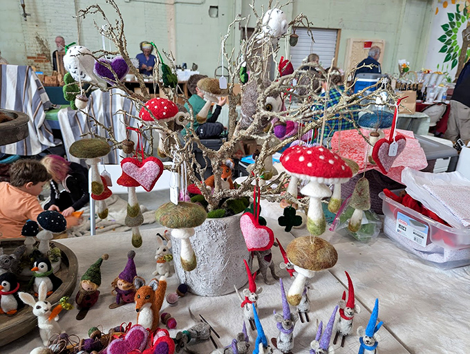 Whimsical felted creations bring fairytale charm to the market, proving Vermont's artisans are as imaginative as they are skilled.