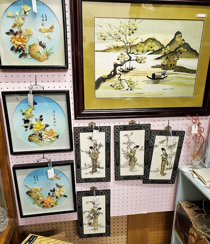 Art that's survived changing tastes and redecorating whims. These framed pieces once adorned walls of homes where rotary phones were cutting-edge technology.