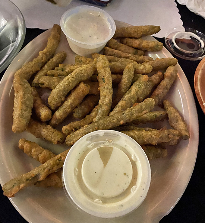 Fried pickle spears&mdash;the unexpected Florida steakhouse appetizer that makes you wonder why you ever bothered with chips and salsa in the first place.