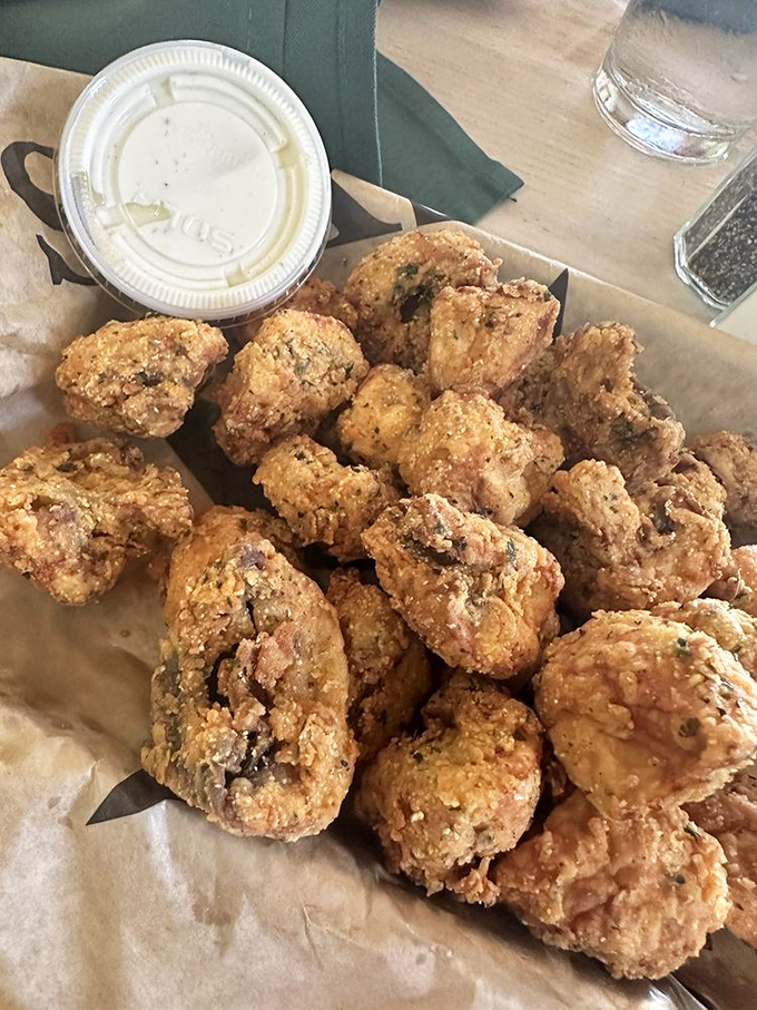These golden-fried mushroom bites aren't just appetizers&mdash;they're little crispy flavor bombs that disappear faster than teenagers in a horror movie.