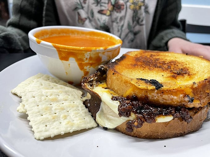 The grilled cheese that launched a thousand cravings – melty, gooey, and ready for its close-up on your social media feed.