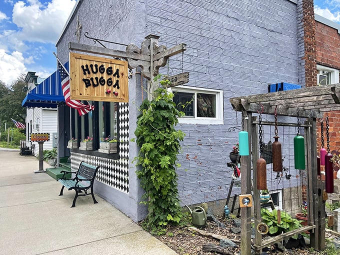 Hugga Bugga's whimsical facade promises treasures inside that you never knew you needed until you found them.