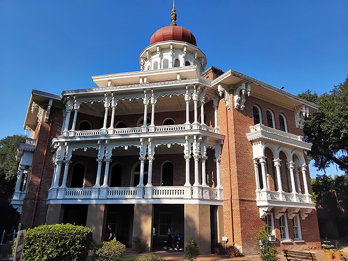 Longwood's distinctive octagonal design and brick facade tell a story of interrupted dreams that's more fascinating than most Netflix documentaries.