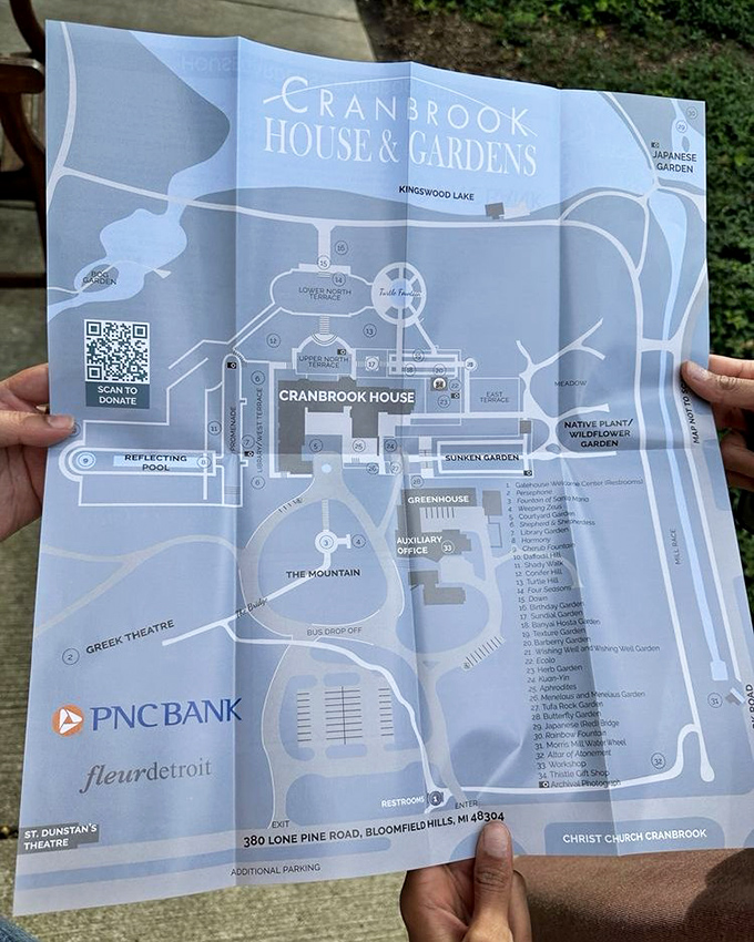 The treasure map to botanical bliss! This guide reveals Cranbrook's hidden gems, proving that sometimes the best adventures begin with unfolding a simple piece of paper.