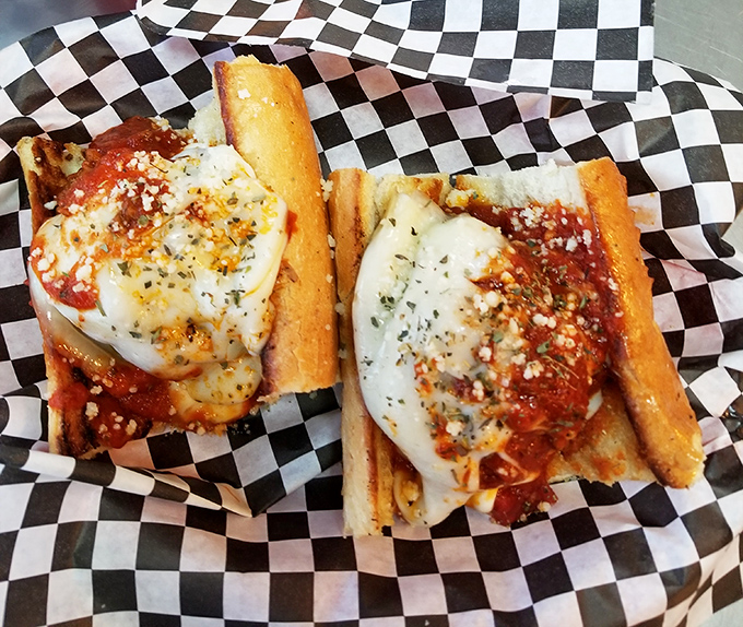 The meatball sandwich that launched a thousand napkins. Worth every sauce stain on your favorite shirt and the knowing smirk from your dry cleaner.