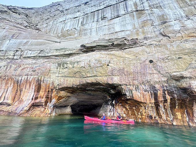 Kayaking through sea caves that look like nature's own cathedral&mdash;spiritual experience included at no extra charge.