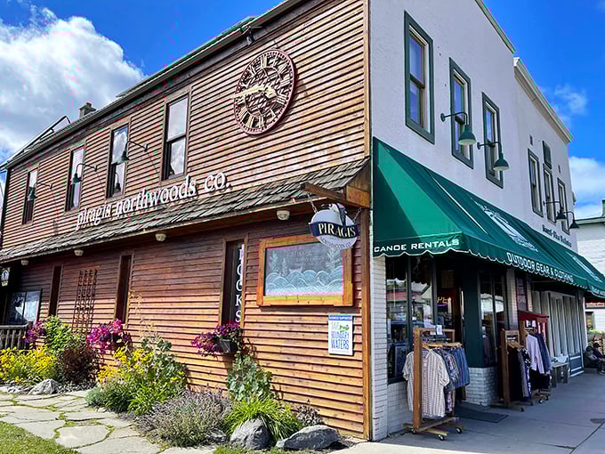 Piragis Northwoods Company isn't just an outfitter&mdash;it's where wilderness dreams take shape. The flower boxes add a touch of civilization before you leave it all behind.